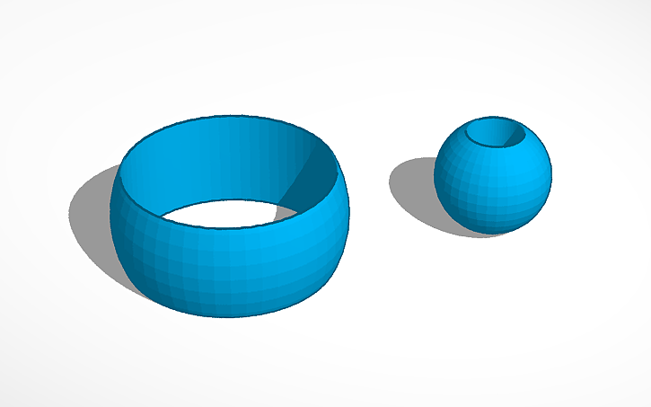 3D design The Napkin Ring Problem | Tinkercad