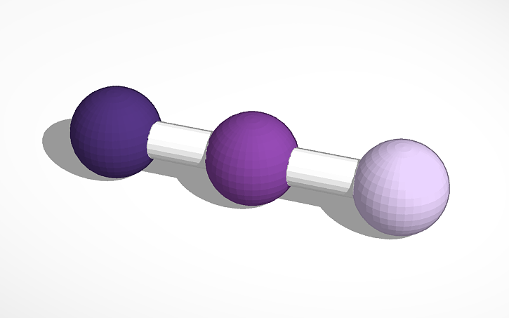 3D design Linear VSEPR - Tinkercad