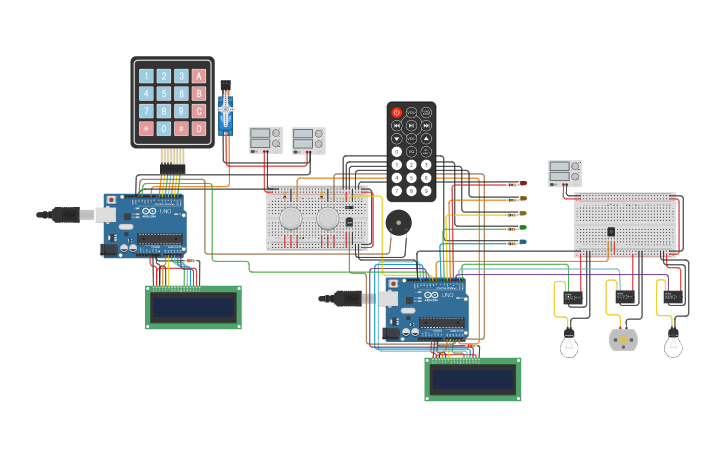 Circuit Design Smart Home System Tinkercad