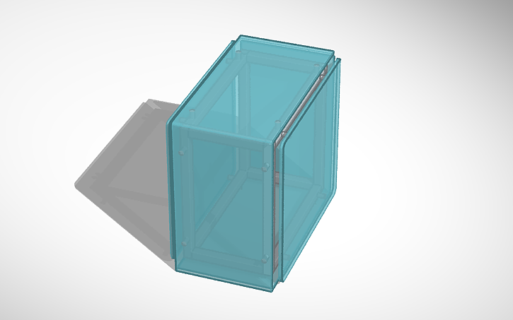 3D design pc case v1 - Tinkercad