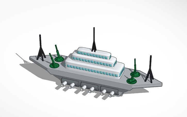3D design Cruiser H.M.S. Nightmare | Tinkercad