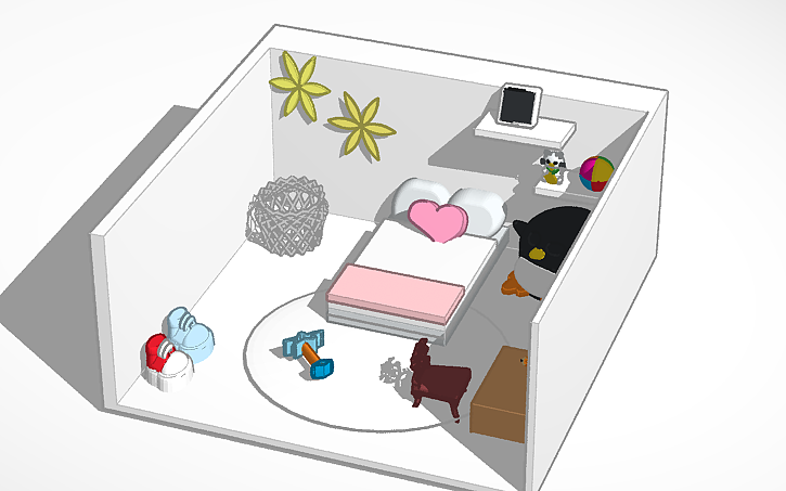 3D design Random room - Tinkercad
