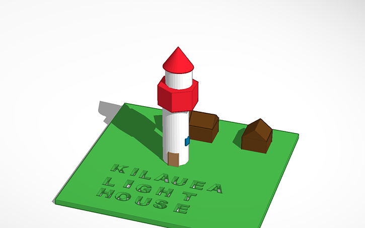 3D design kilauea lighthouse | Tinkercad