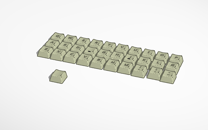 3D design keycap - Tinkercad