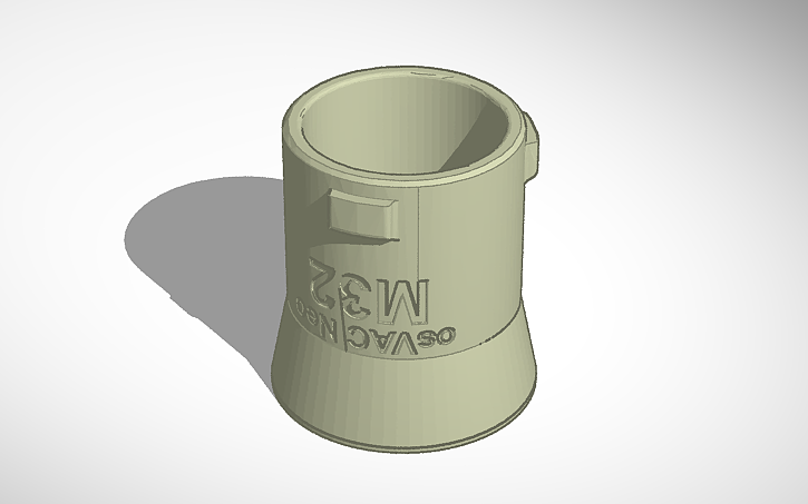 3D design Rohling osVac m32 - Tinkercad