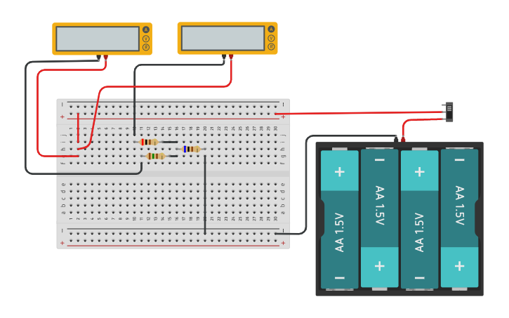 Circuit Design Task 2 Current Flow Through Each Resistor Tinkercad