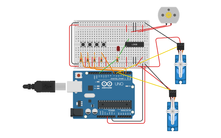 Circuit design Proyecto final - Tinkercad