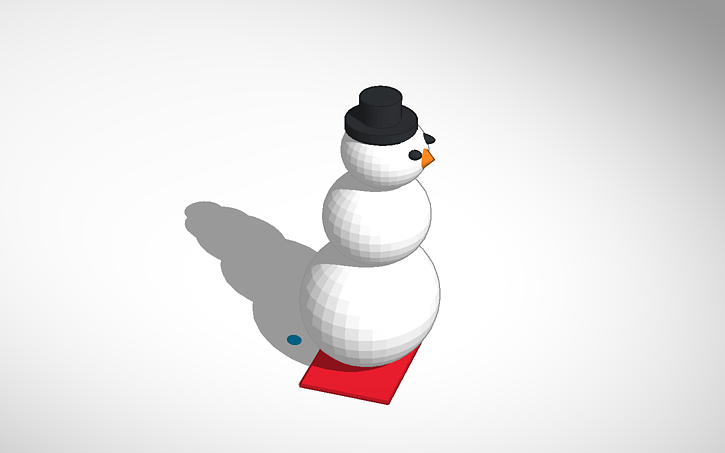 3D design Snowman - Tinkercad