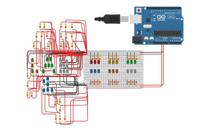 Circuit design Tarea Lab1 - Tinkercad