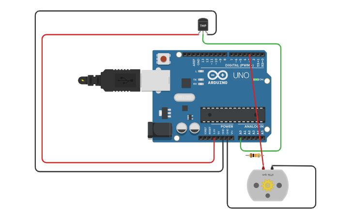 Circuit design Q2 | Tinkercad