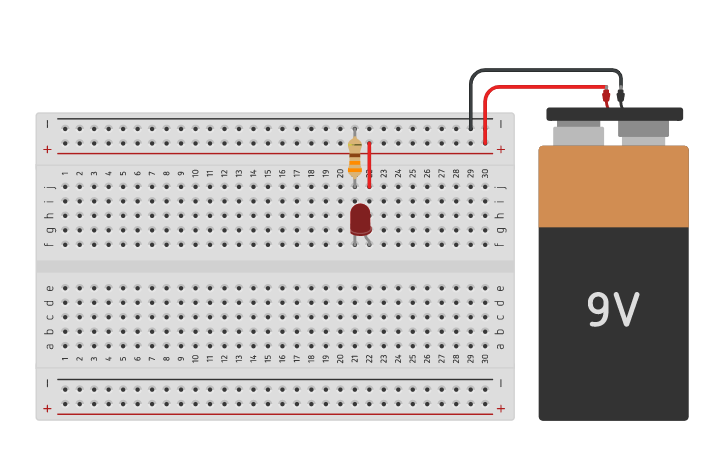Circuit Design Wiring An Led Battery Tinkercad