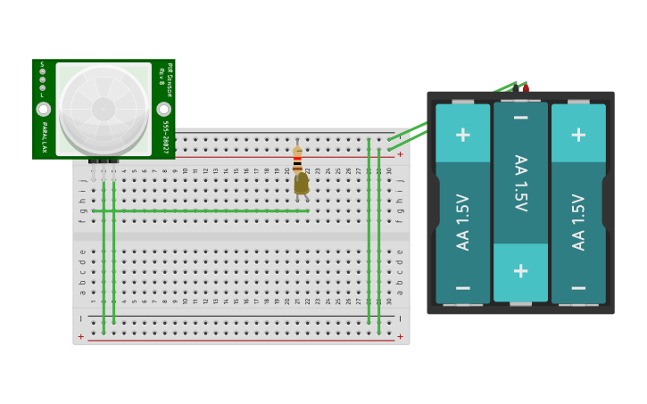 Circuit design motion led | Tinkercad
