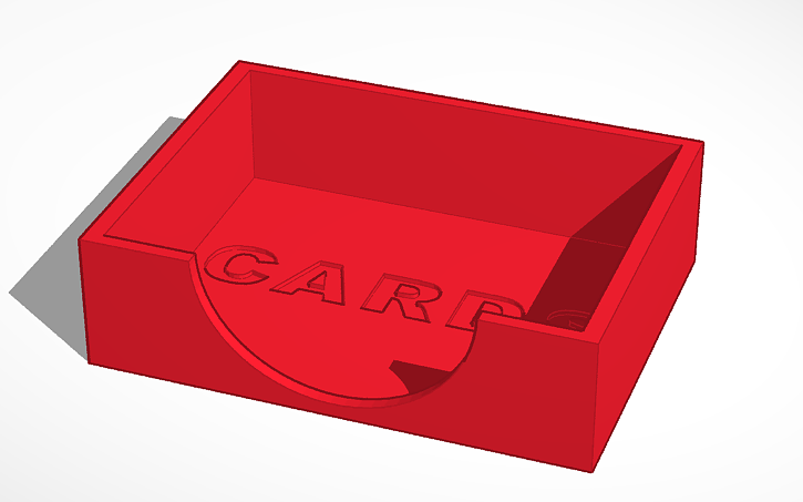 3D design Card Box - Tinkercad
