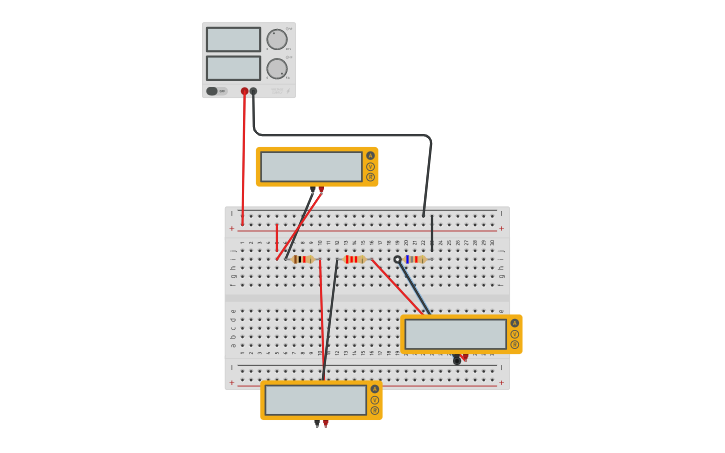 Circuit design Rooba LAbtest 2 measuring current - Tinkercad