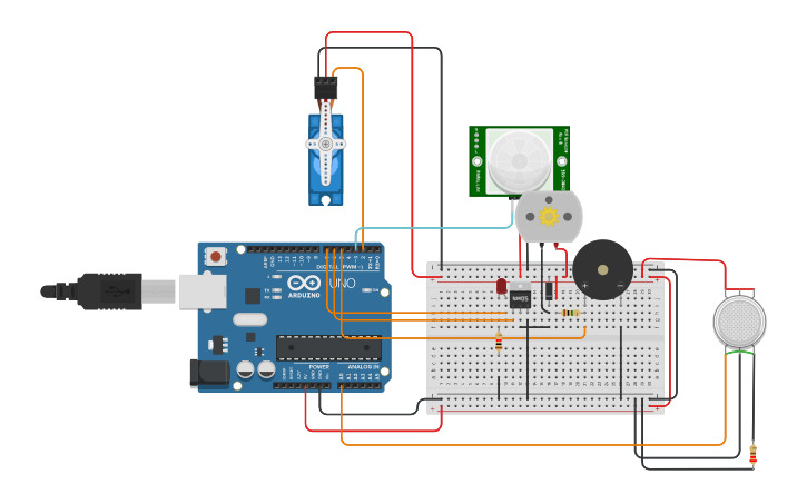Circuit design project sample - Tinkercad