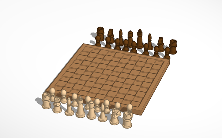 3D design Chess pieces | Tinkercad