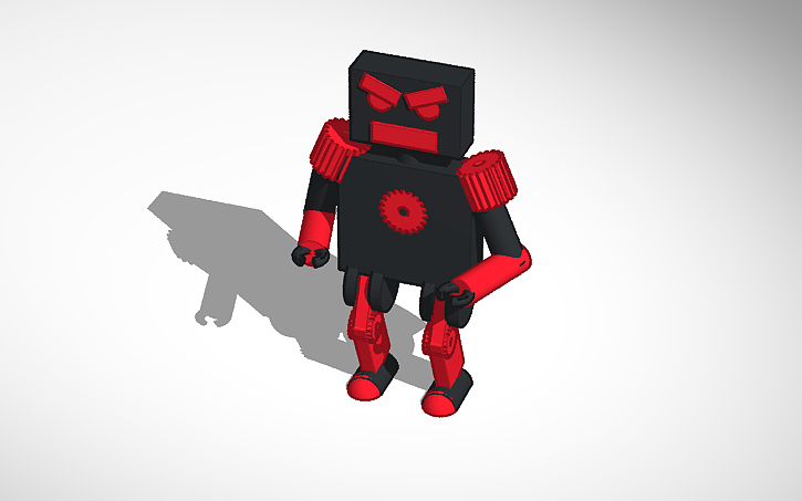 3D design evil robot - Tinkercad