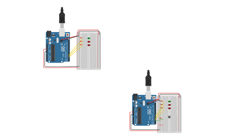 Circuit design Spaceship Interface steps 5-7 | Tinkercad