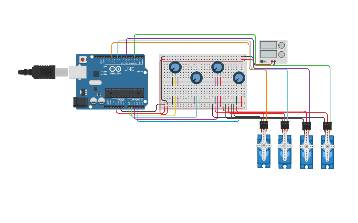 Circuit design Prueba N°2 | Tinkercad
