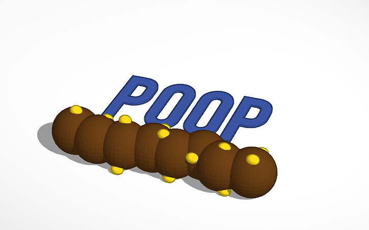 3D design POOP - Tinkercad
