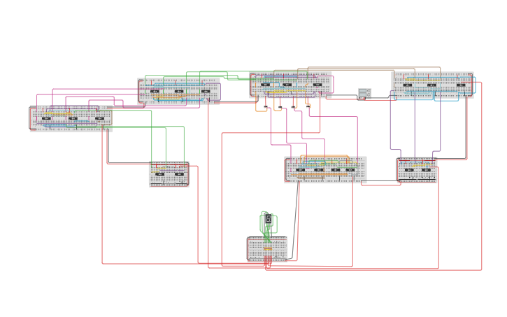 Circuit design Project 1 Decoder | Tinkercad