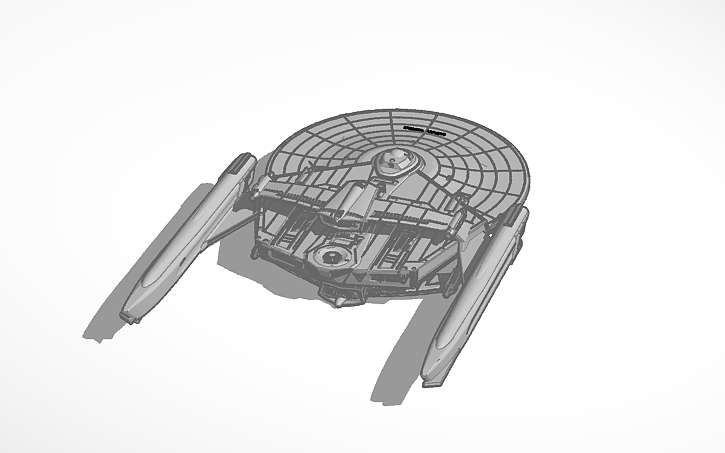3D design Sample of Personalized Starship - Tinkercad