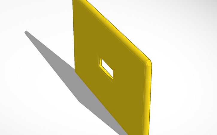 3D design Light Switch Cover - Tinkercad