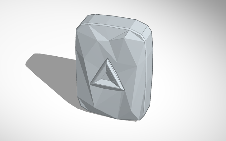 3D design Diamond play button - Tinkercad