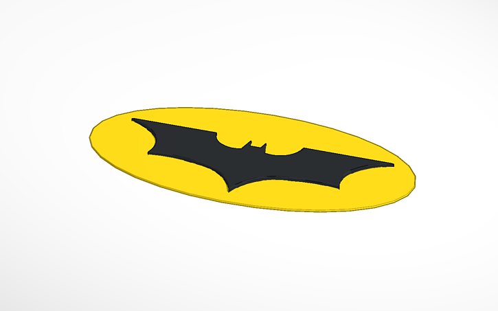 3D design Batman Logo | Tinkercad