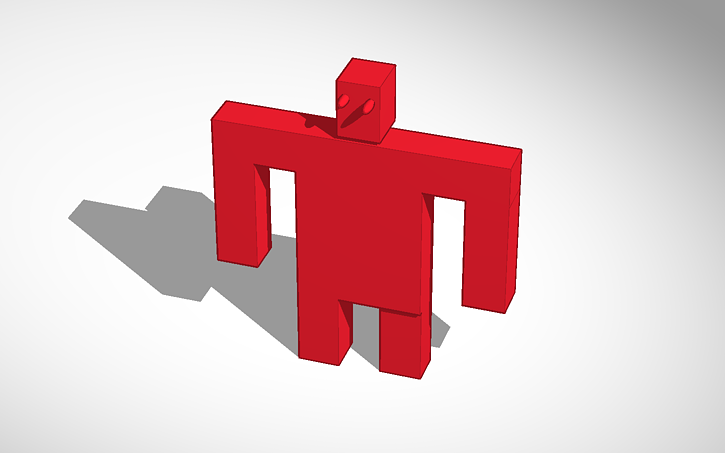 3D design soortvan minecraft poppetje - Tinkercad