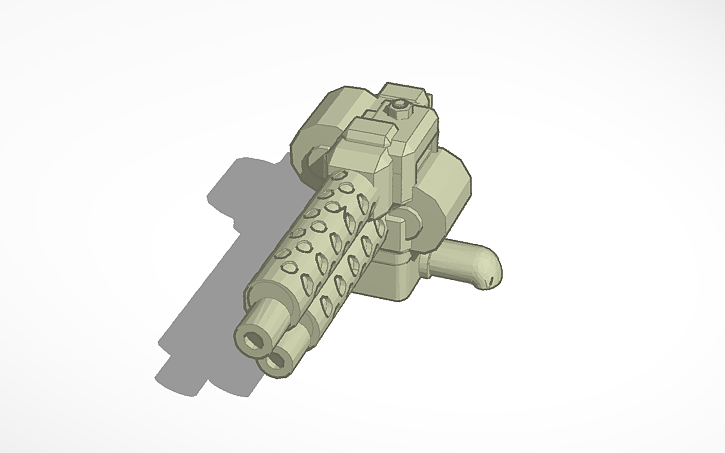 3D design Ork Side mount Twin Big-shoota - Tinkercad