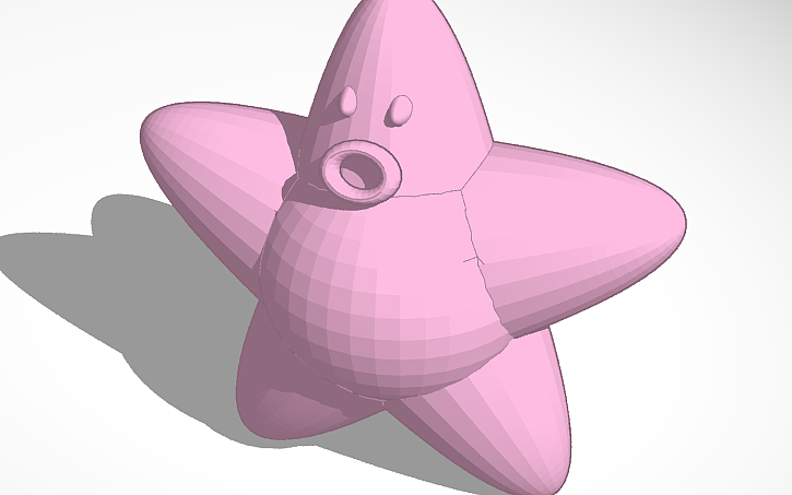 3D design Patrick Spongebob Character - Tinkercad