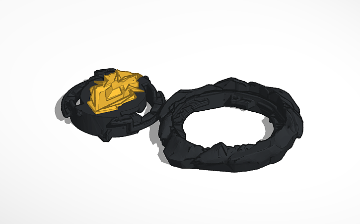 3D design Beyblade Burst Quad Strike THE Apocalypse A8 - Tinkercad