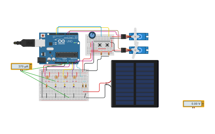 Circuit Design Suiveur De Soleil Tinkercad