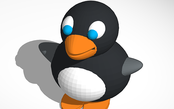 3D design Penguin (Brad Riedel) - Tinkercad