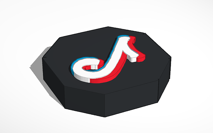 3D design Tik Tok - Tinkercad