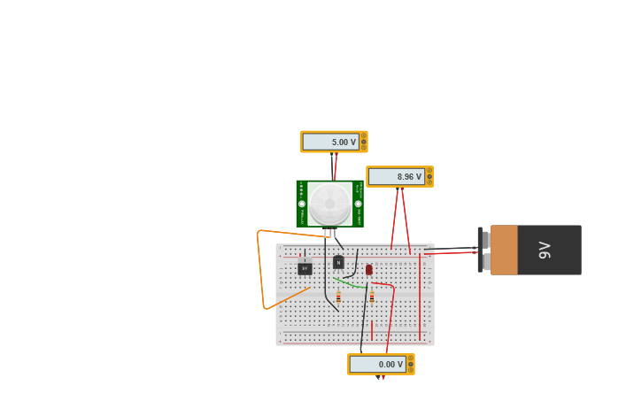Circuit Design Pir Sin Arduino Tinkercad