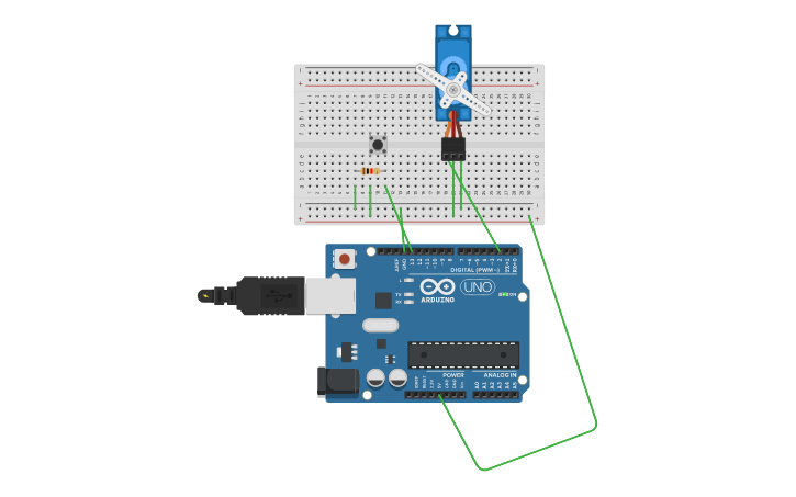 Circuit design Micro Servo - Tinkercad