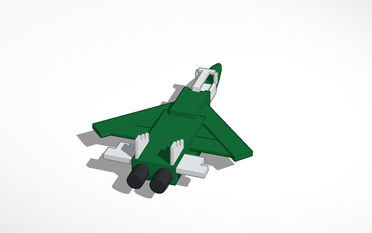 3D design Fighter Jet - Tinkercad