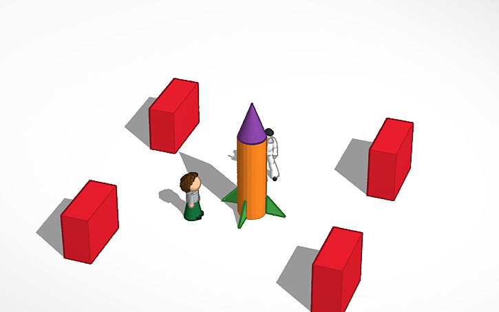 3D design Rocket of the fucher | Tinkercad