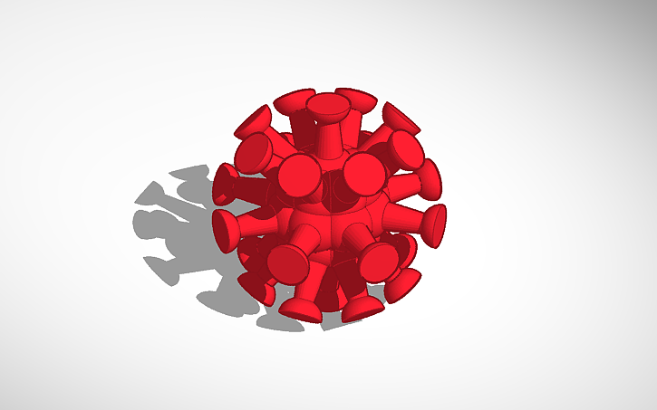 3D design Virus - Tinkercad