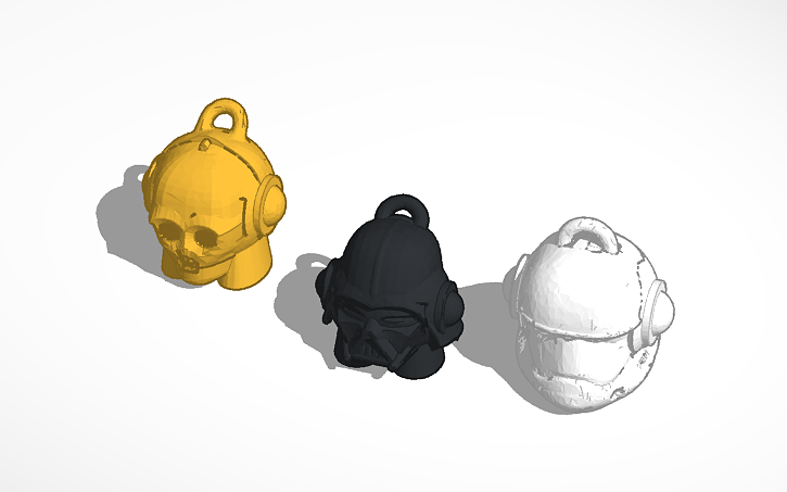 3D design Star Wars Keychains - Tinkercad
