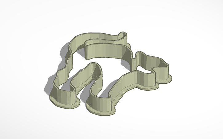 3D design Cat Cookie Cutter | Tinkercad