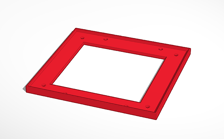 3D design Copy of mATX Cutaway Base PSU and feet screw holes | Tinkercad