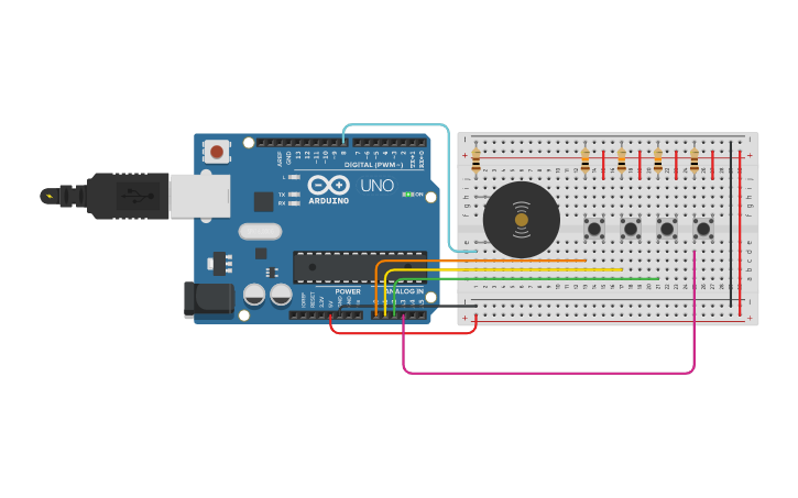 Circuit design Alarm Clock - Tinkercad