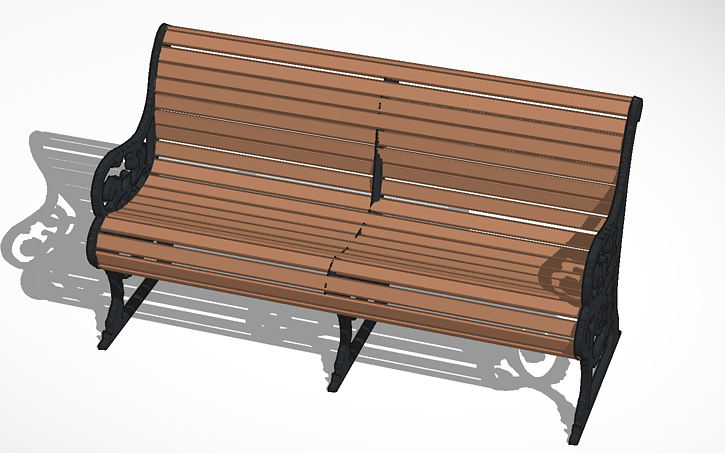 3D design b07-bench - Tinkercad