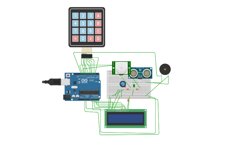 Circuit design LCD_KEYPAD - Tinkercad