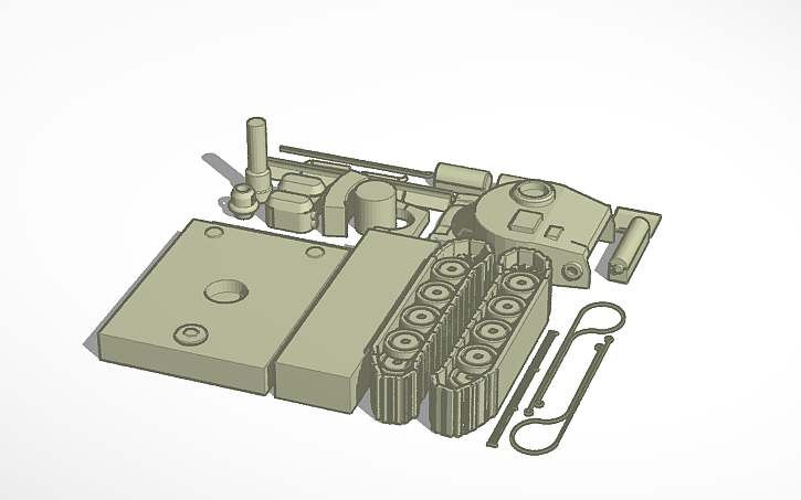 3D design tank - Tinkercad