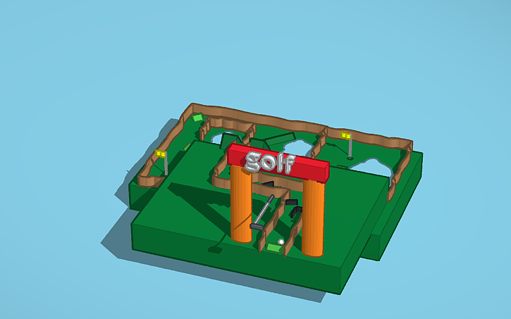 3D design Copy of Mini Golf Challenge - Tinkercad