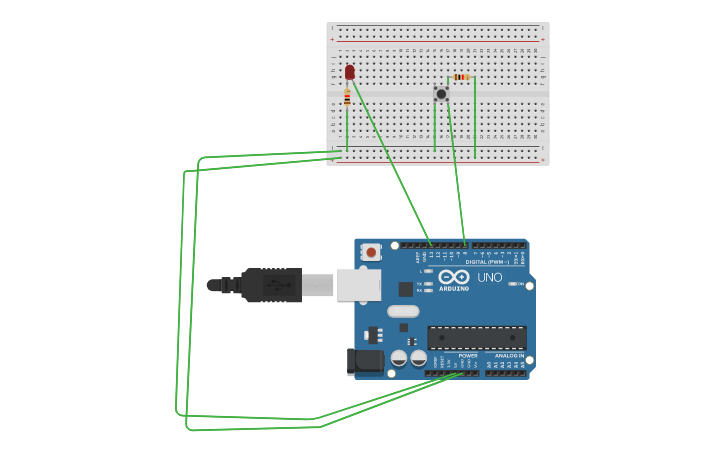 Circuit design Bread Board - Tinkercad